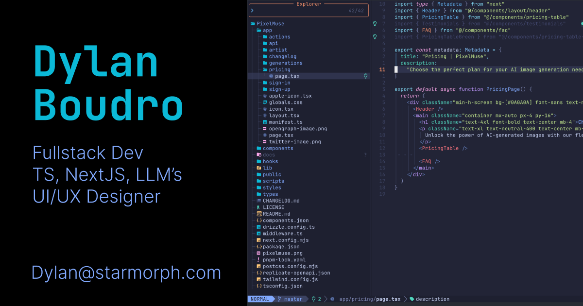 Dylan Boudro - Software designer, developer, and entrepreneur